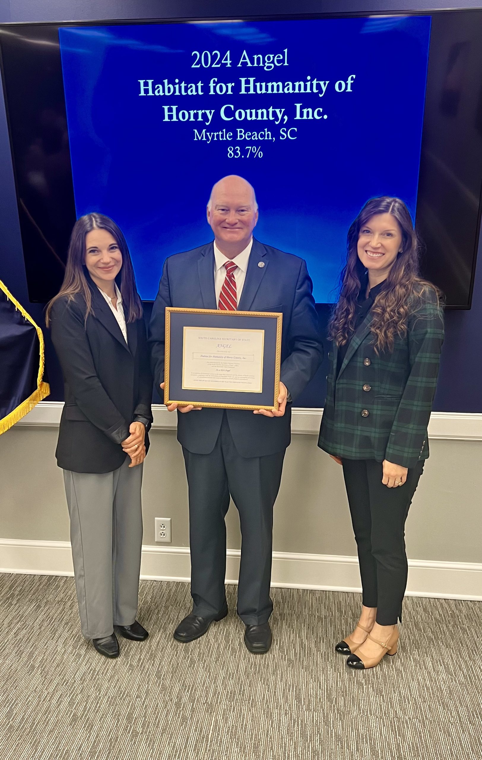 Habitat Horry County Receives Angel Award - Habitat for Humanity